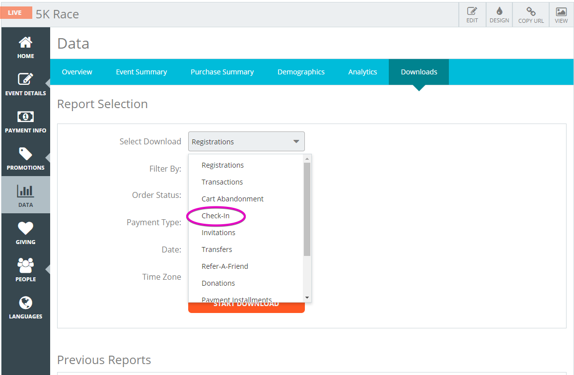 How do I view check-in data? - Events.com