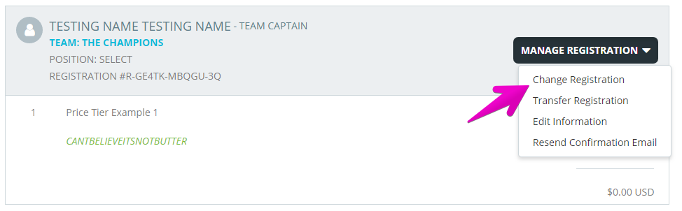 How do I change my registration/ticket type? - Events.com